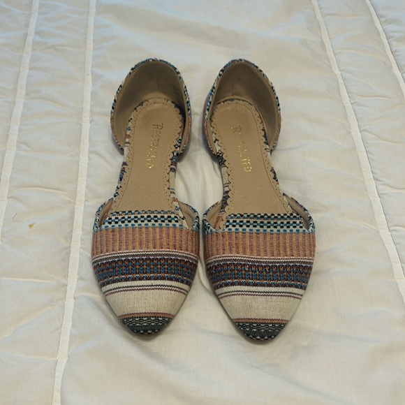 Shoes | Multi Colored Fabric Flats Size 75 | Poshmark